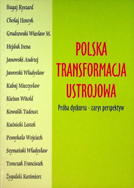 Polska transformacja ustrojowa - Opracowanie zbiorowe | Książka w Empik