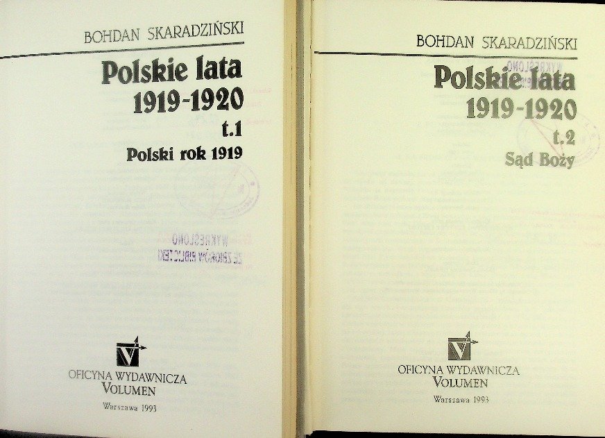Polskie lata 1919-1920 Tom 1 i 2 - Opracowanie zbiorowe | Książka w Empik