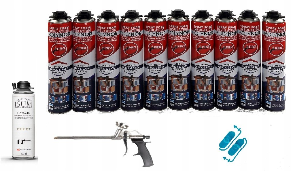 POLYNOR izolacje natryskowe piana pianka pur 24 elementów, Polynor, - Polynor | Sklep EMPIK.COM