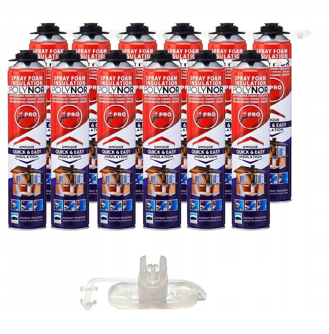 POLYNOR x12 izolacje natryskowe piana pianka pur, Polynor, - Polynor | Sklep EMPIK.COM
