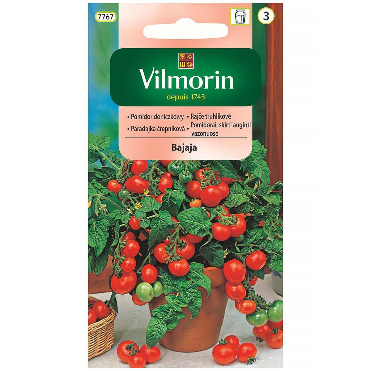 Pomidor gruntowy karłowy, koktajlowy, balkonowy nasiona BAJAJA VILMORIN 0,5 g - Fermo | Sklep ...