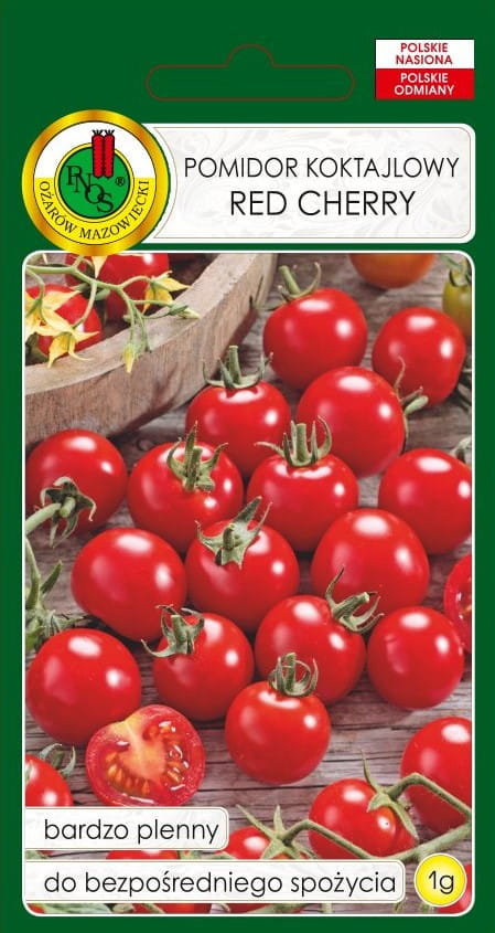 POMIDOR RED CHERRY KOKTAJLOWY SOCZYSTY SŁODKI NASIONA BEZ GMO - PNOS ...