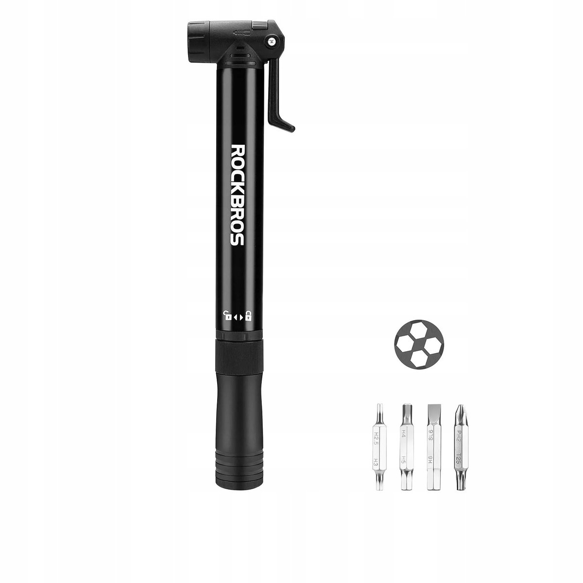 Pompka rowerowa ręczna z narzędziownikiem ROCKBROS - Rockbros | Sport ...