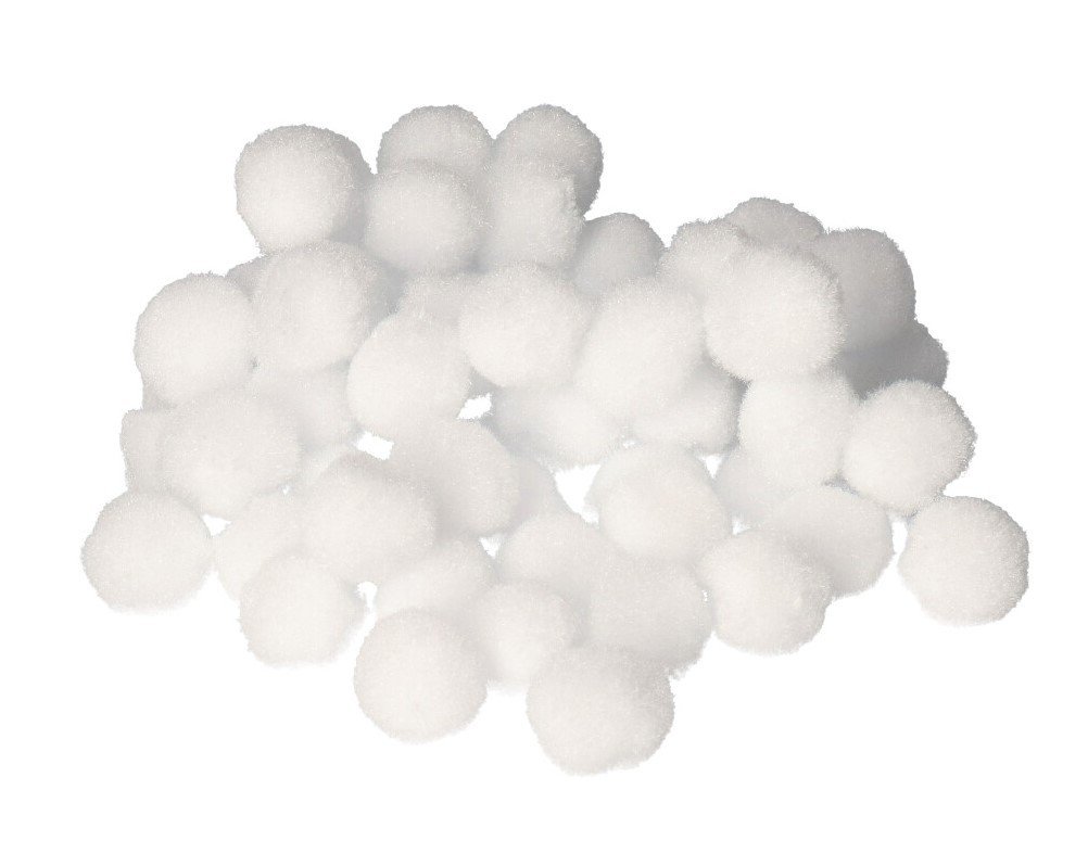 Pompony Pomponiki Kreatywne 100Szt 3Cm Białe - Inna marka | Sklep EMPIK.COM