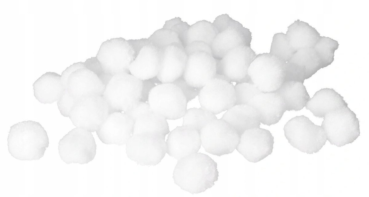 Pompony Pomponiki Kreatywne 2,5cm 250Szt Białe - Inny producent | Sklep ...