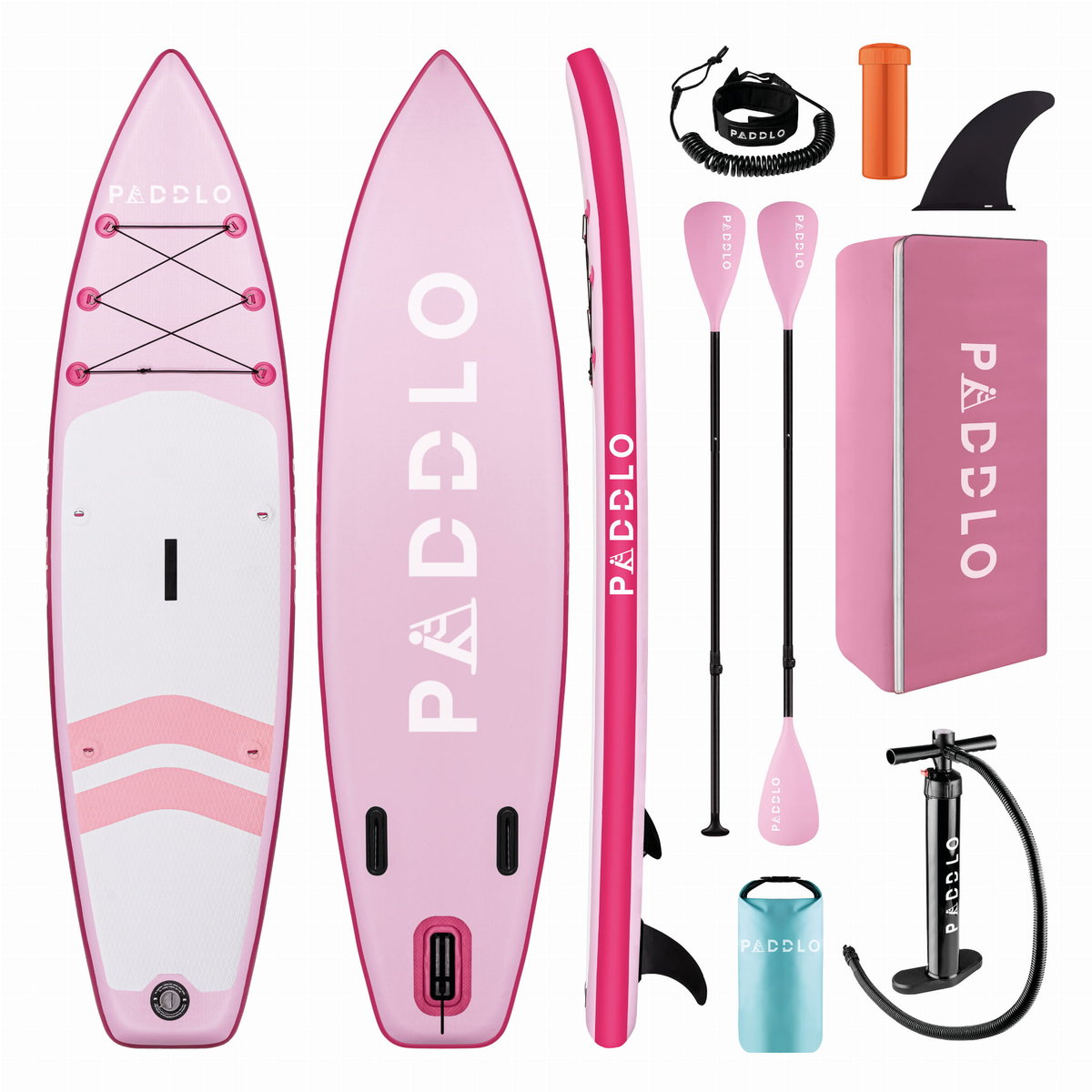 POMPOWANA DESKA DO PŁYWANIA SUP PADDLO + AKCESORIA - Paddlo | Sport ...