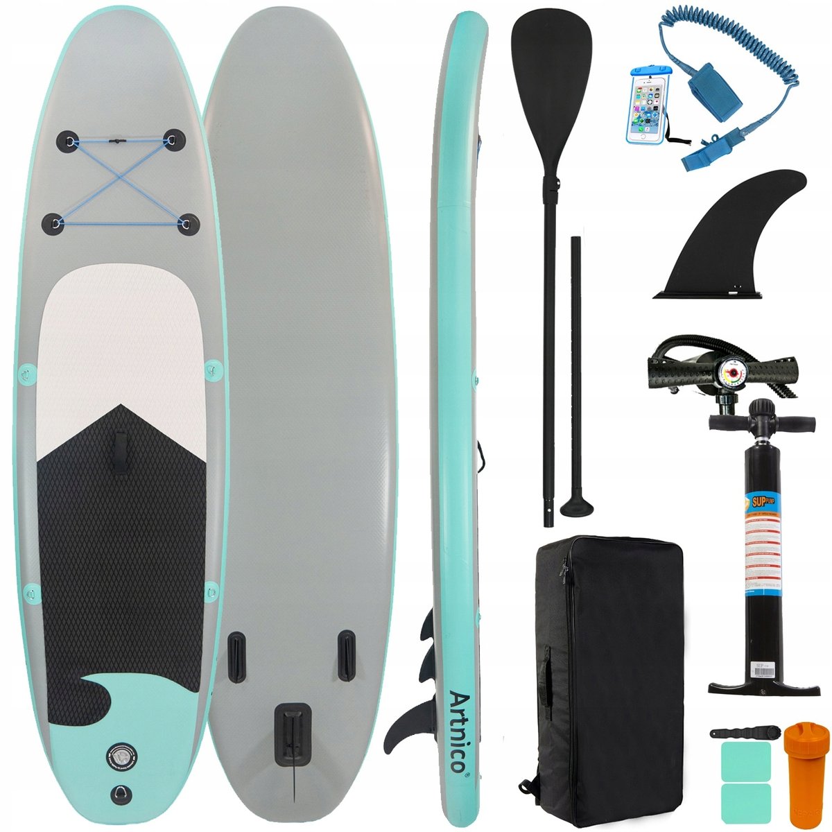 POMPOWANA DESKA SUP 315cm do PŁYWANIA STAND UP PADDLE AKCESORIA WIOSŁO ...