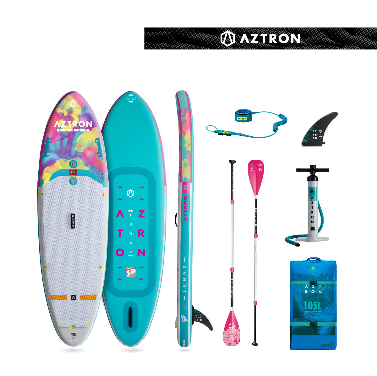 Pompowana deska sup do pływania Aztron Lunar 3.0 9'9" Zestaw 2024 - Aztron | Sport Sklep EMPIK.COM
