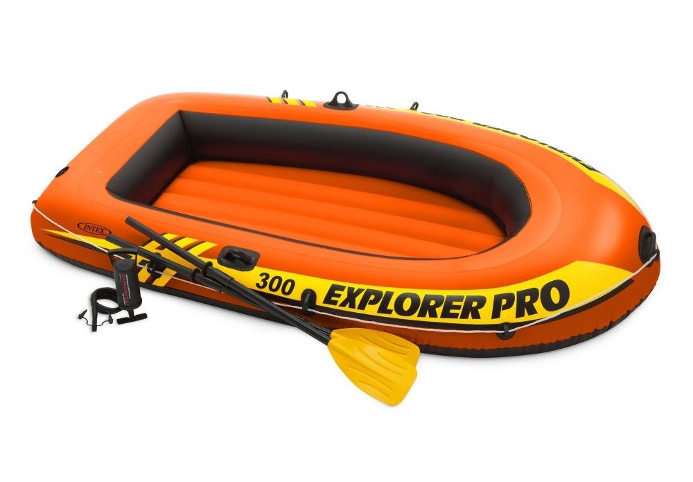 Ponton dmuchany Explorer Pro 300 2 wiosła pompka Intex 5835 - Intex ...