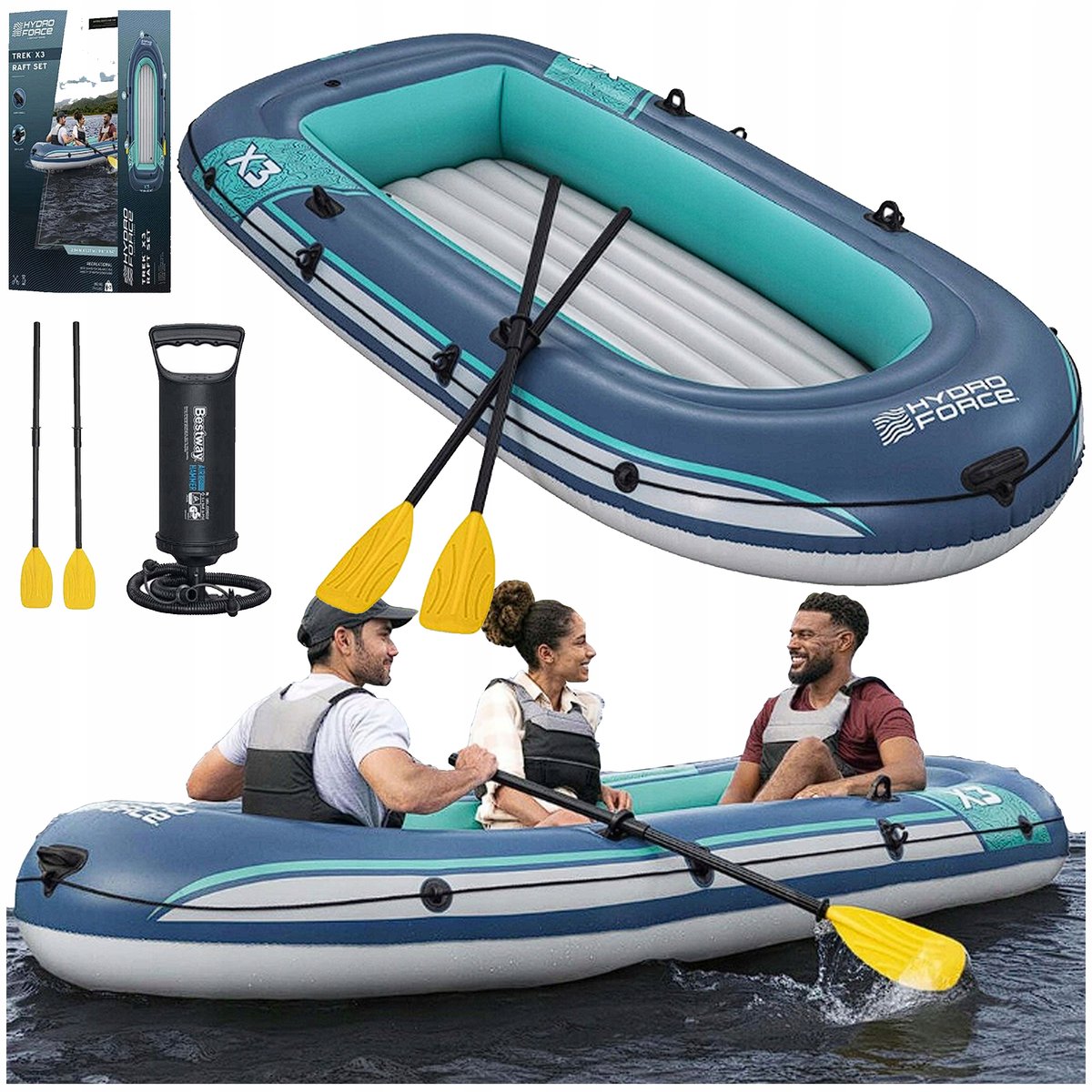 Ponton Trek X3 Raft 294 x 137 cm Bestway 61154 - inna (Inny) | Sport ...
