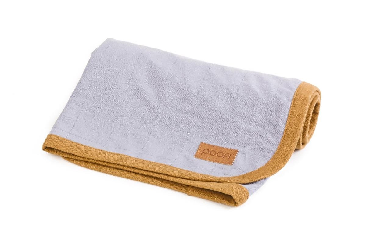 POOFI Bawełniany kocyk Organic kolor: popiel - Poofi | Sklep EMPIK.COM