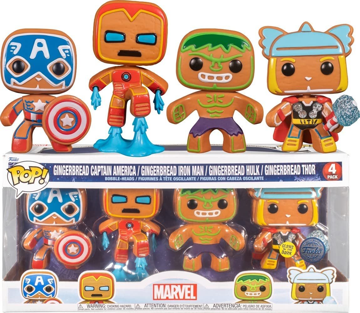 POP! 4-pak Captain America & Iron Man & Hulk & Thor (Marvel) Special ...