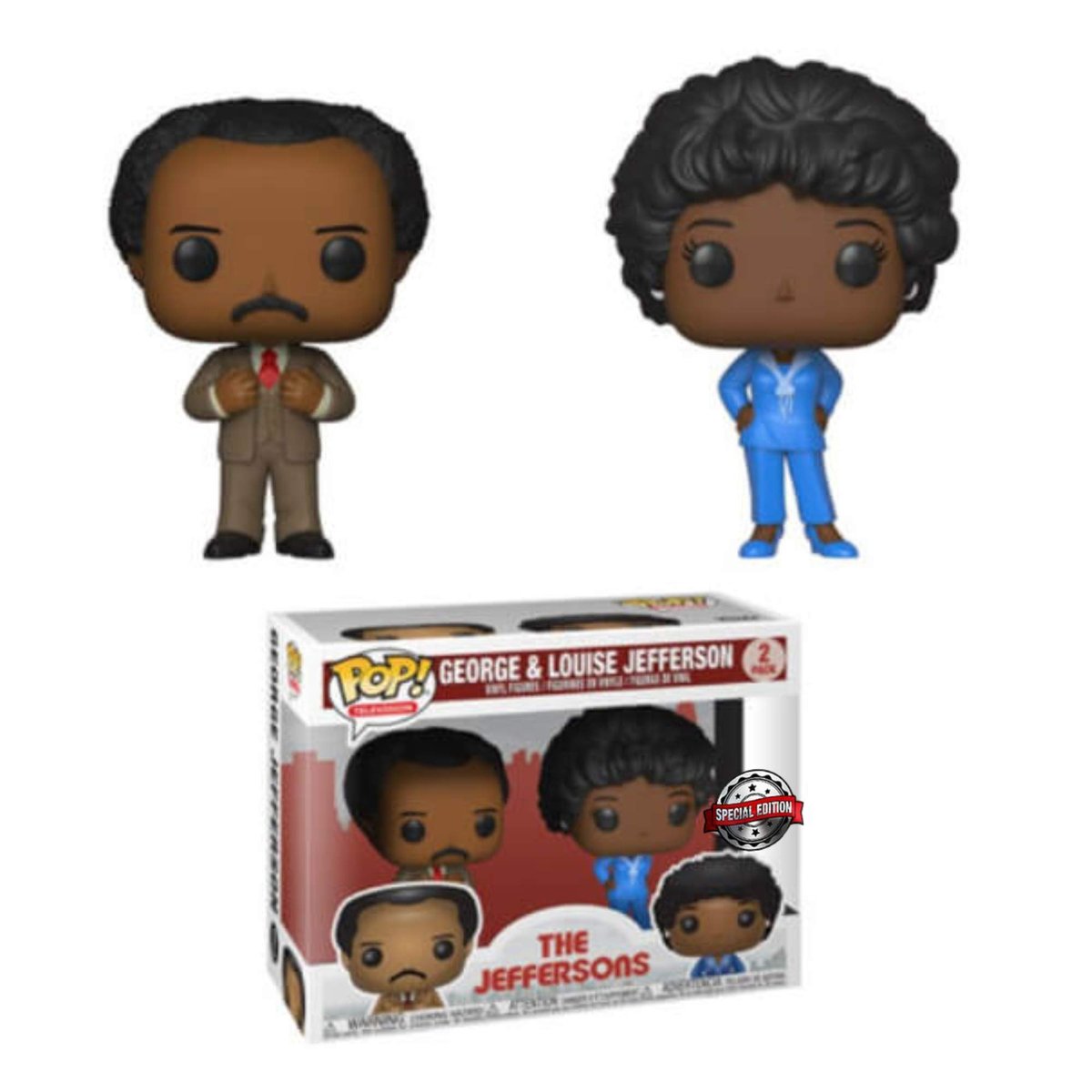 POP! Jeffersons Funko Figurki winylowe George & Louise Jefferson (2-pak ...