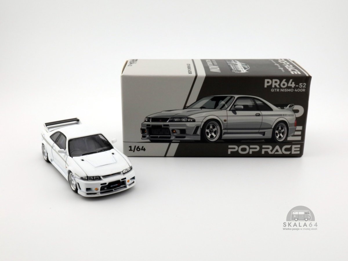 POP RACE PR64-0052 Nissan Skyline GTR GT-R Nismo 400R White PR640052 ...