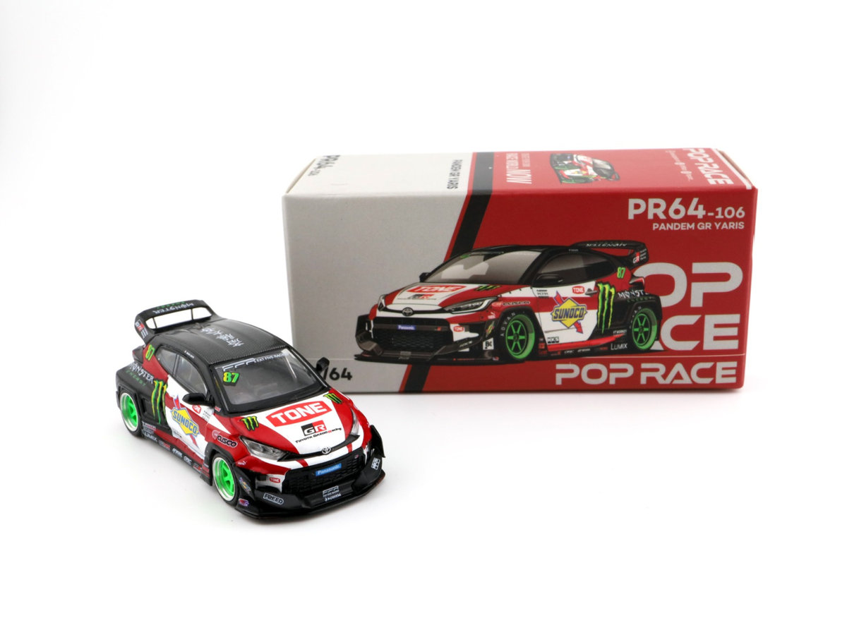 POP RACE PR64-106 Toyota Pandem GR Yaris Daigo Saito PR640106 - POP ...