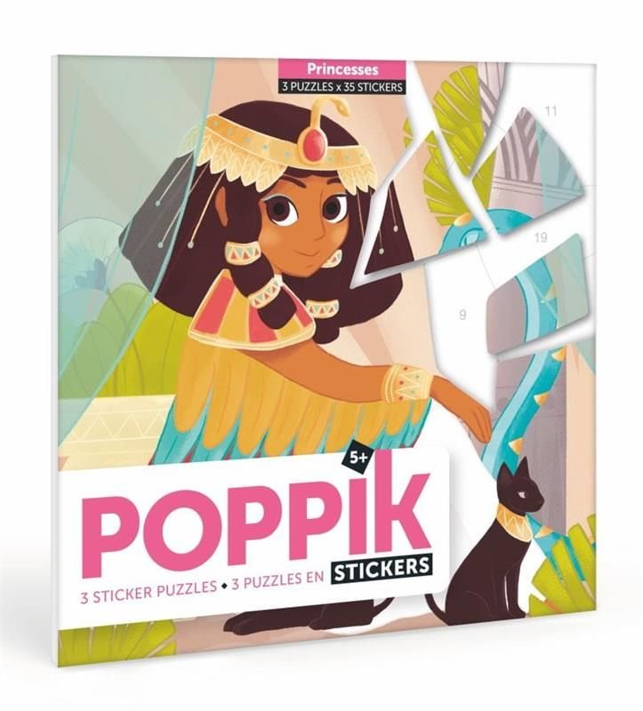 Poppik, puzzle, naklejki - Księżniczki, 108 el. - Poppik | Sklep EMPIK.COM