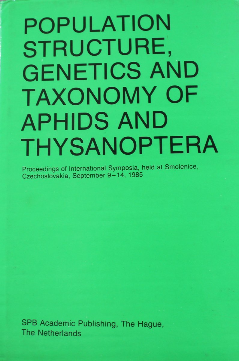 Population Structure Genetics and Taxonomy of Aphids and Thysanoptera ...