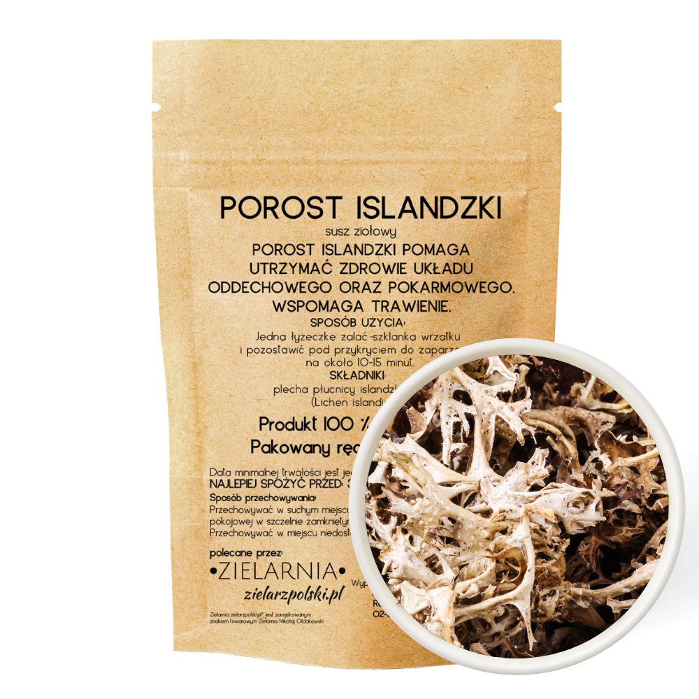 Porost islandzki plecha 50g ZIELARZPOLSKI.PL - POLSKI ZIELARZ | Sklep ...