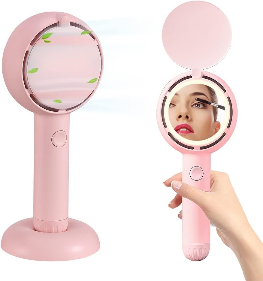 Portable Handheld Fan, Bladeless Rechargeable Hand Fan with Battery ...
