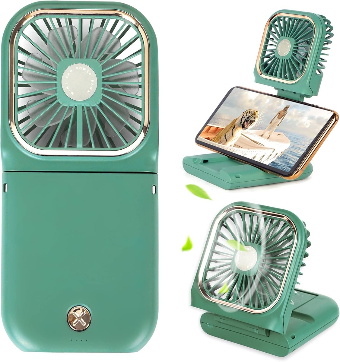 Portable Mini Fan Small Battery Operated Fan 5 in 1 as Power Bank,Phone ...