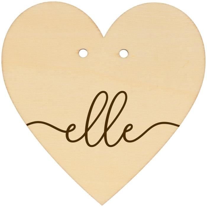 Porte alianse w drewnie do dekoracji - Serce - 10 x 10 cm - 2 szt ...