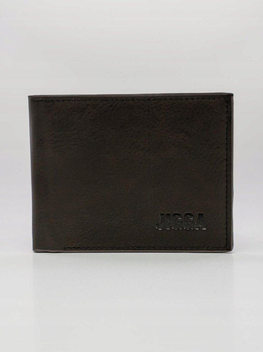 Portfel Męski Modny Stylowy Zakładki Karty Brązowy Jigga Wear Logo Uni ...