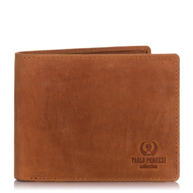 Portfel Męski Paolo Peruzzi Skórzany Rfid Koniakowy In-03-Cg - Paolo ...