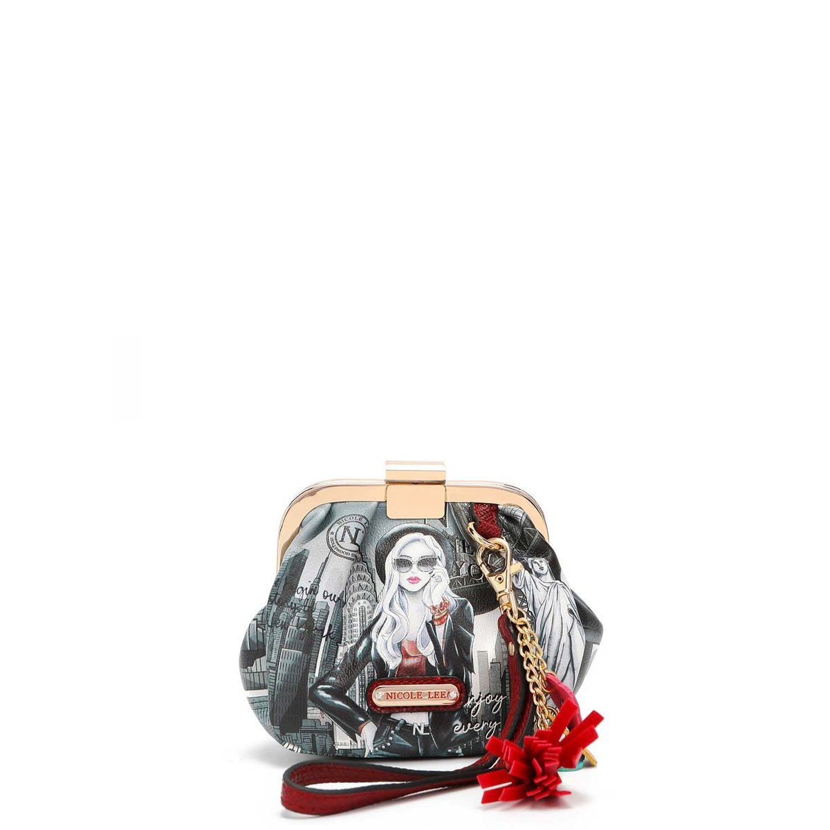 Portmonetka portfel mały uchwyt na rękę bransoletka Nicole Lee - Nicole ...