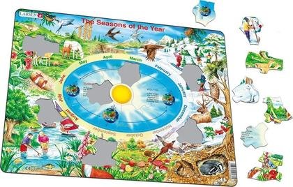 Pory roku Maxi, gra edukacyjna, Larsen - Larsen | Sklep EMPIK.COM