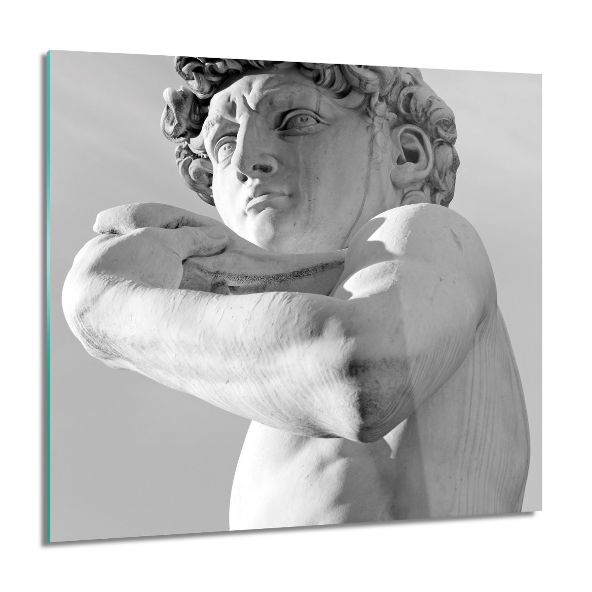 Posąg rzeźba Dawid kwadrat obraz na szkle, 60x60 cm - ArtPrintCave ...