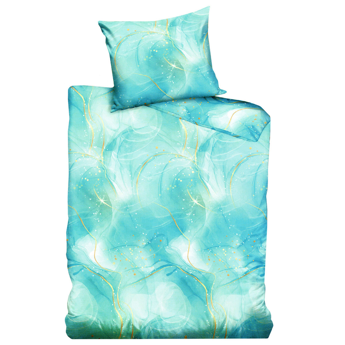 Pościel 140x200 Komplet 2 części Satyna Bawełniana DALWIN - Łóżkoholicy | Sklep EMPIK.COM