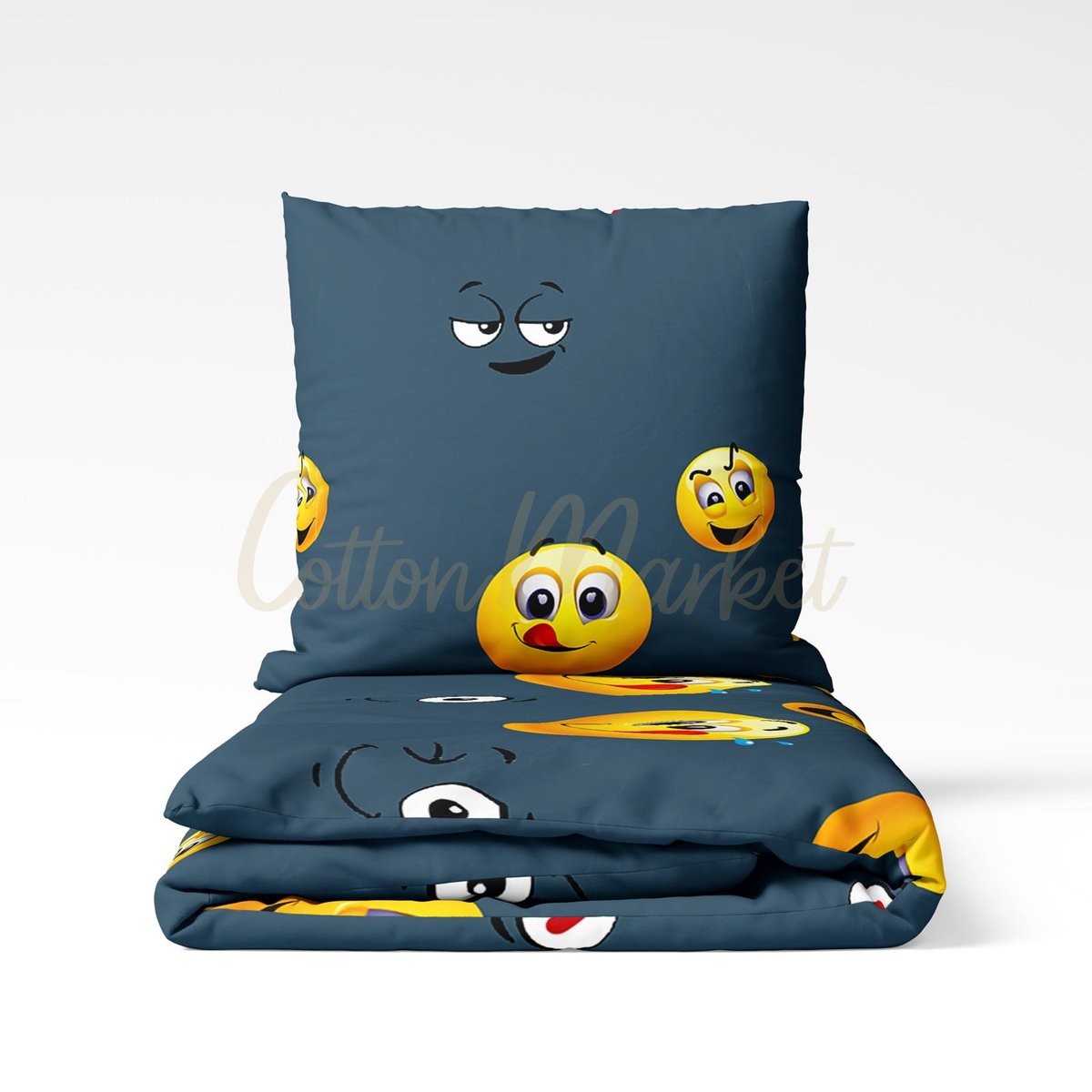 Pościel 3D Bawełniana 140X200 Big Emot - COTTON MARKET | Sklep EMPIK.COM