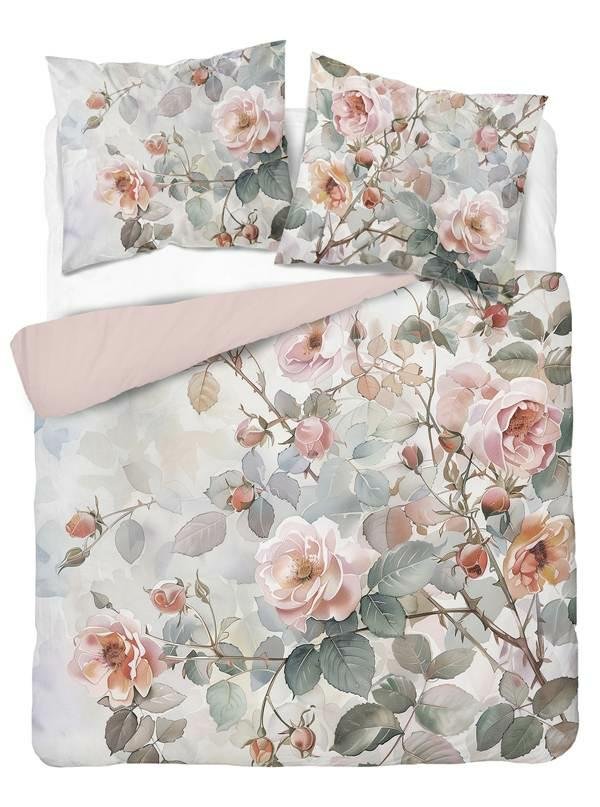 Pościel 3D Z Mikrofibry Z Akwarelowymi Różami W Pudrowych Tonach – 160X200 Cm – Visuale 3D ...