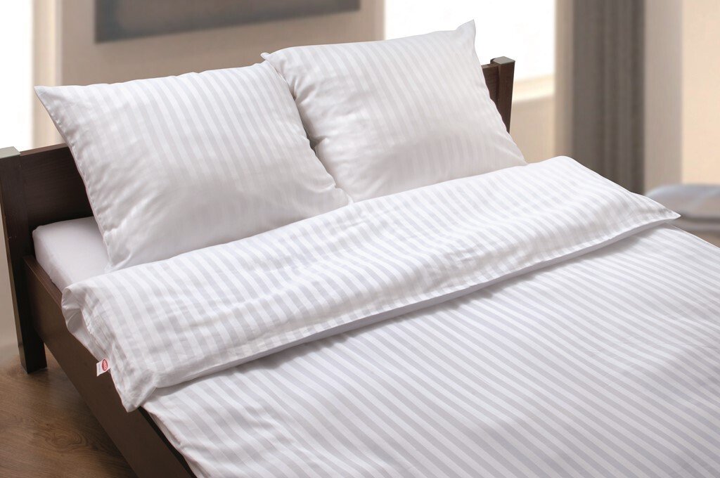 Pościel adamaszkowa 160x200 biała satynowa Matex - Matex | Sklep EMPIK.COM