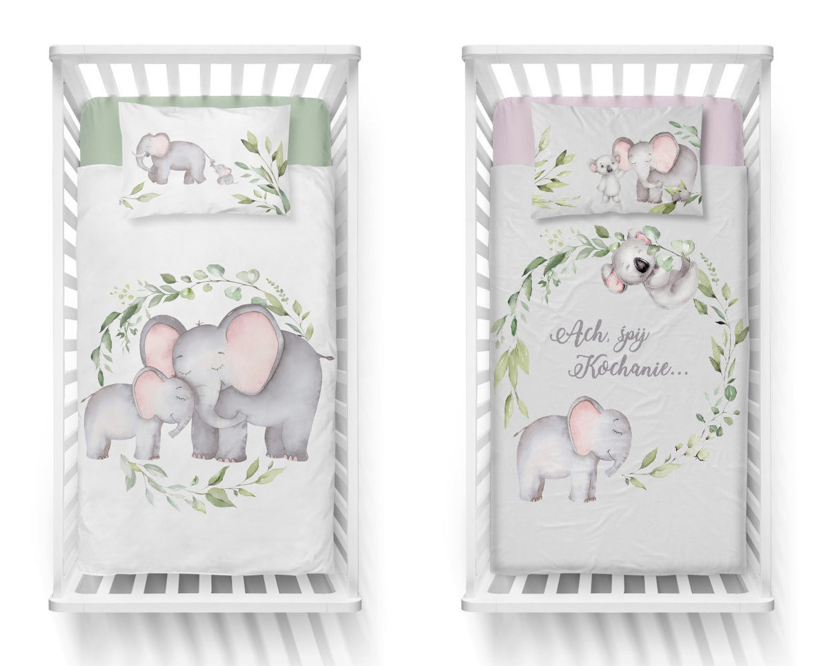 Pościel Bambusowa 100X135 Słoniki 3950 A - eStilex | Sklep EMPIK.COM