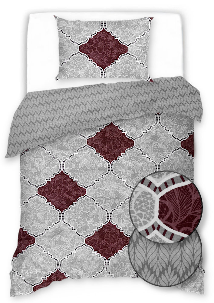 Pościel Bawełna Satynowa 140X200 Glamour 20987 - eStilex | Sklep EMPIK.COM