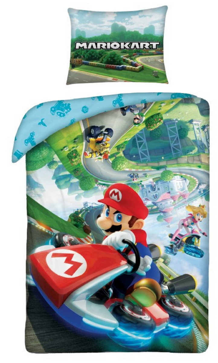 pościel bawełniana 140x200 bajkowa Super Mario - Halantex | Sklep EMPIK.COM