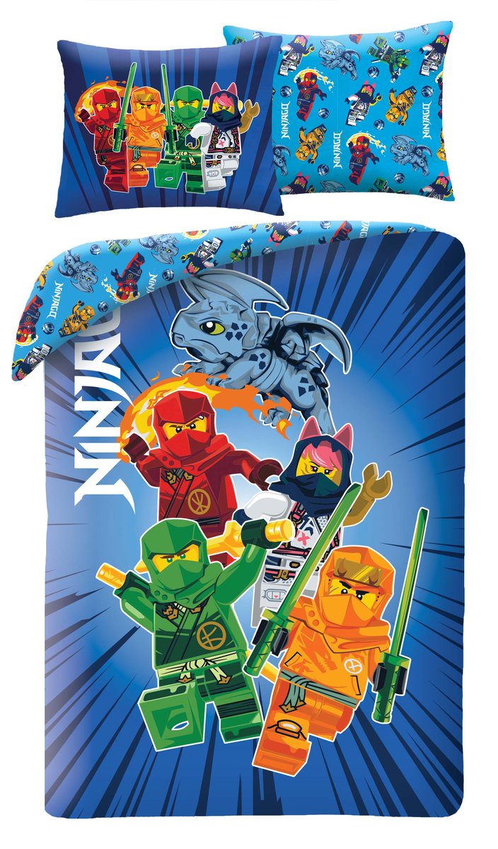 Pościel dziecięca LEGO Ninjago 140 x 200 Halantex Mikrofibra Lego ...