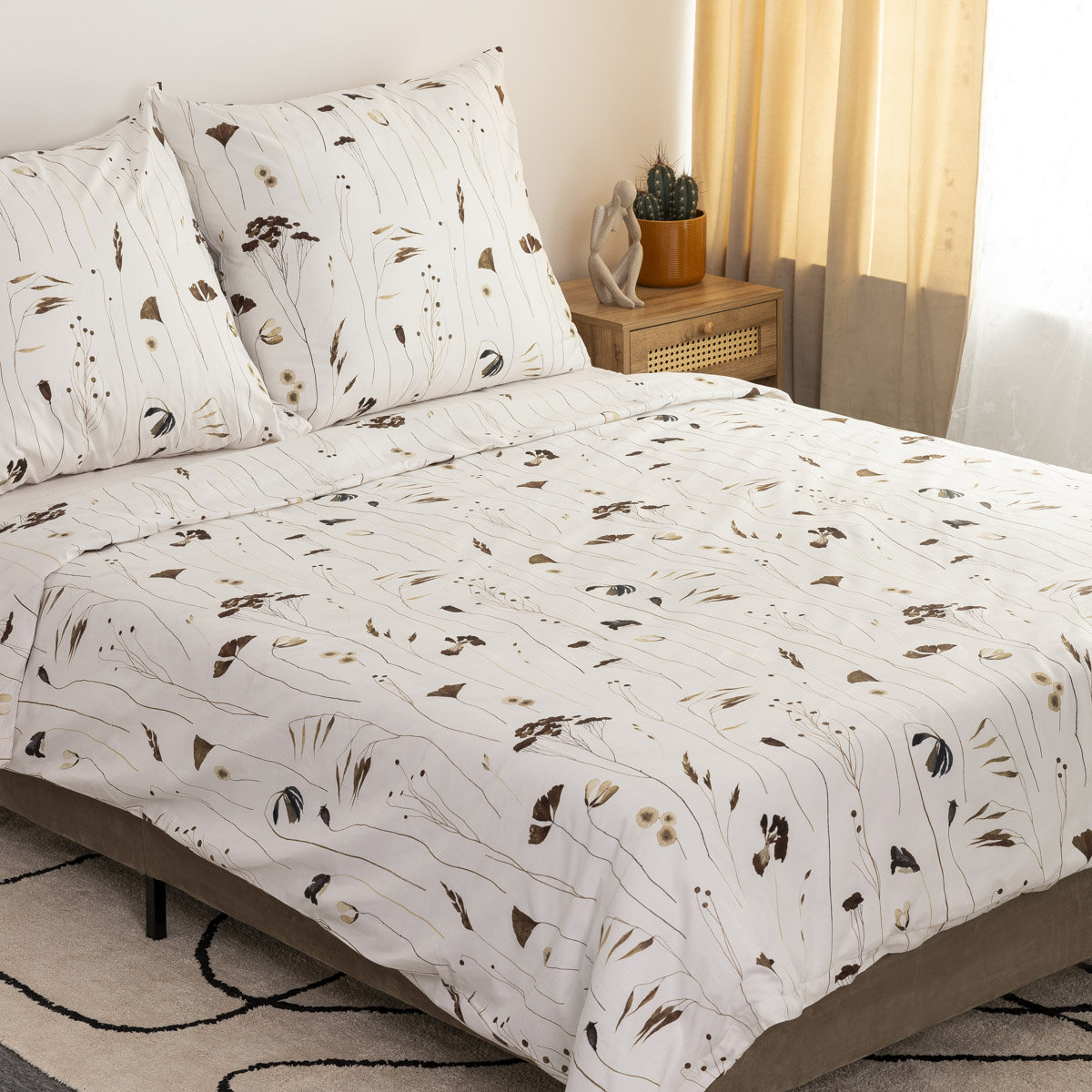 Pościel Idalia Bawełniana W Kwiaty 160X200 Cm - Homla | Sklep EMPIK.COM