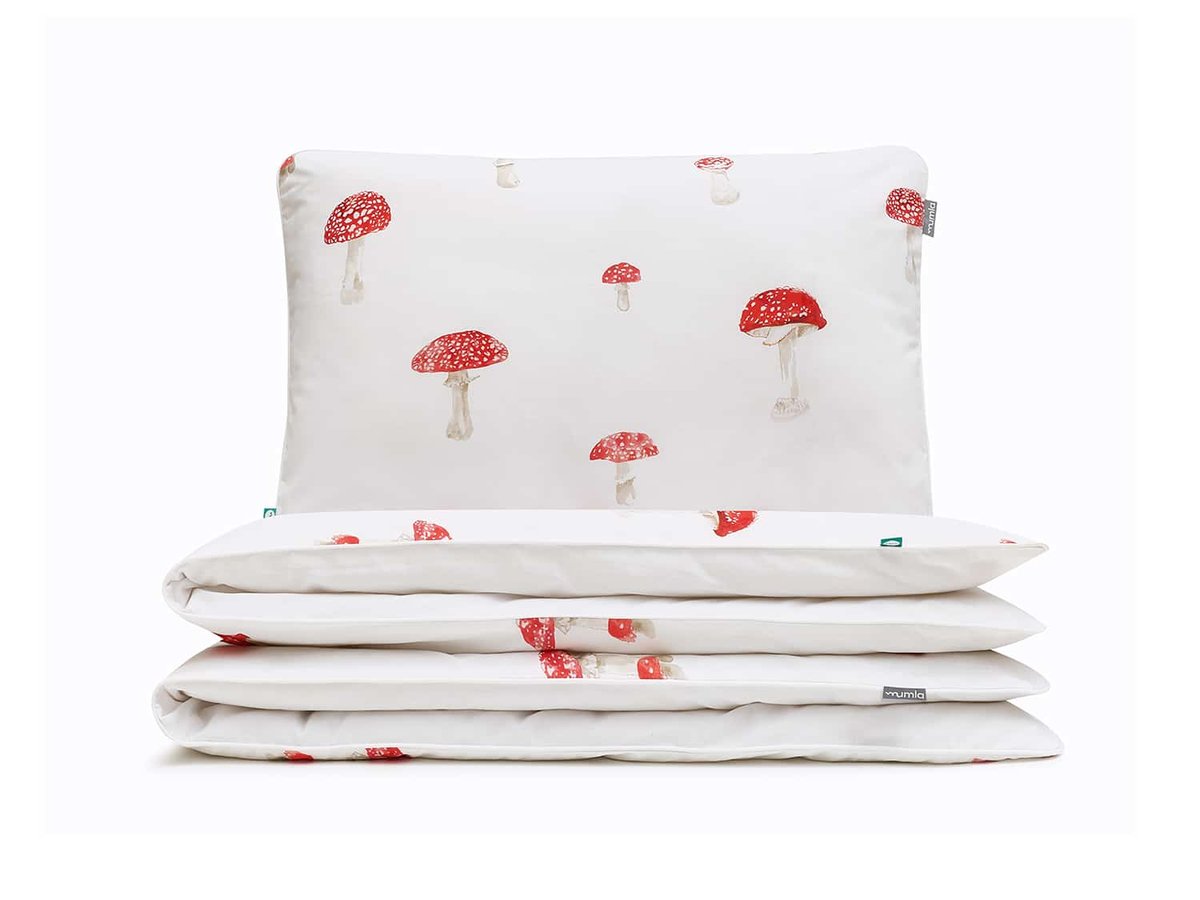 pościel muchomory 220x200 cm + 2x 80x70 cm - MUMLA - Mumla | Sklep ...