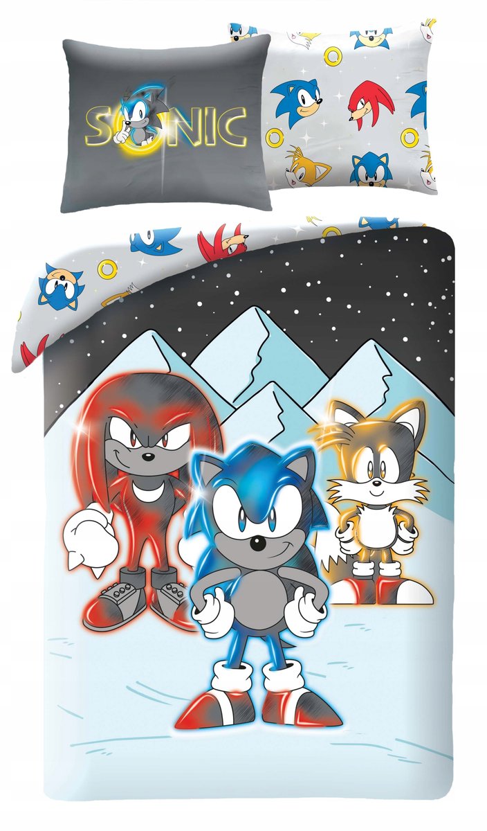 Pościel Super Sonic 140x200 Gra Sega The Hedgehog Niebieska Tails ...