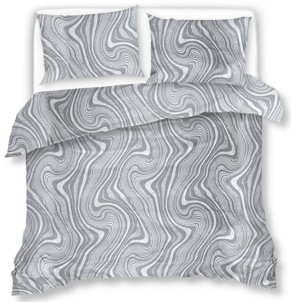 Pościel Z Mikrofibry 200X220 Odcienie Szarości 20378 - eStilex | Sklep ...