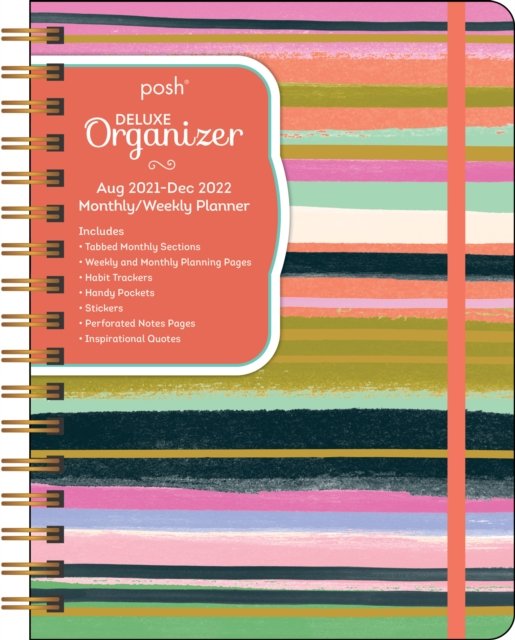 Posh. Deluxe Organizer (Brushstroke Stripe)17-Month 2021-2022 ... Posh. Deluxe Organizer (Brushstroke Stripe)17-Month 2021-2022 ...