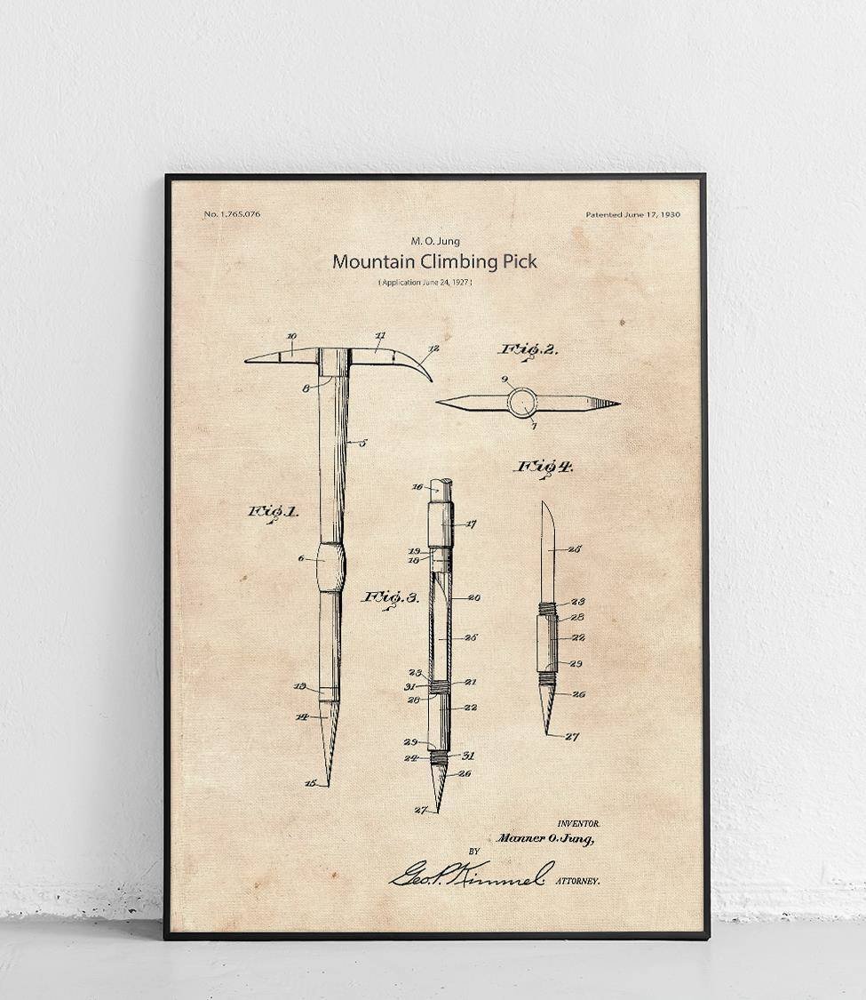 Poster Polytechnic, Czekan wspinaczkowy - plakat - Poster Polytechnic ...