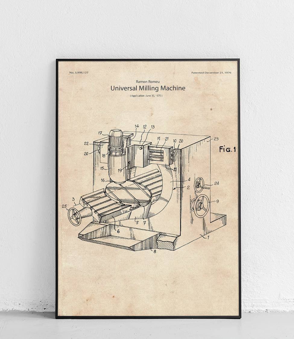 Poster Polytechnic, Frezarka - plakat - Poster Polytechnic | Sklep ...