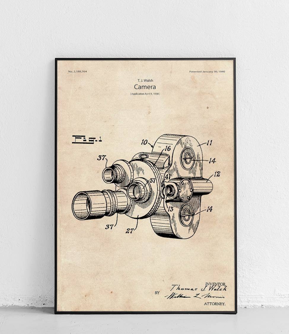 Poster Polytechnic, Kamera filmowa 2- plakat - Poster Polytechnic ...