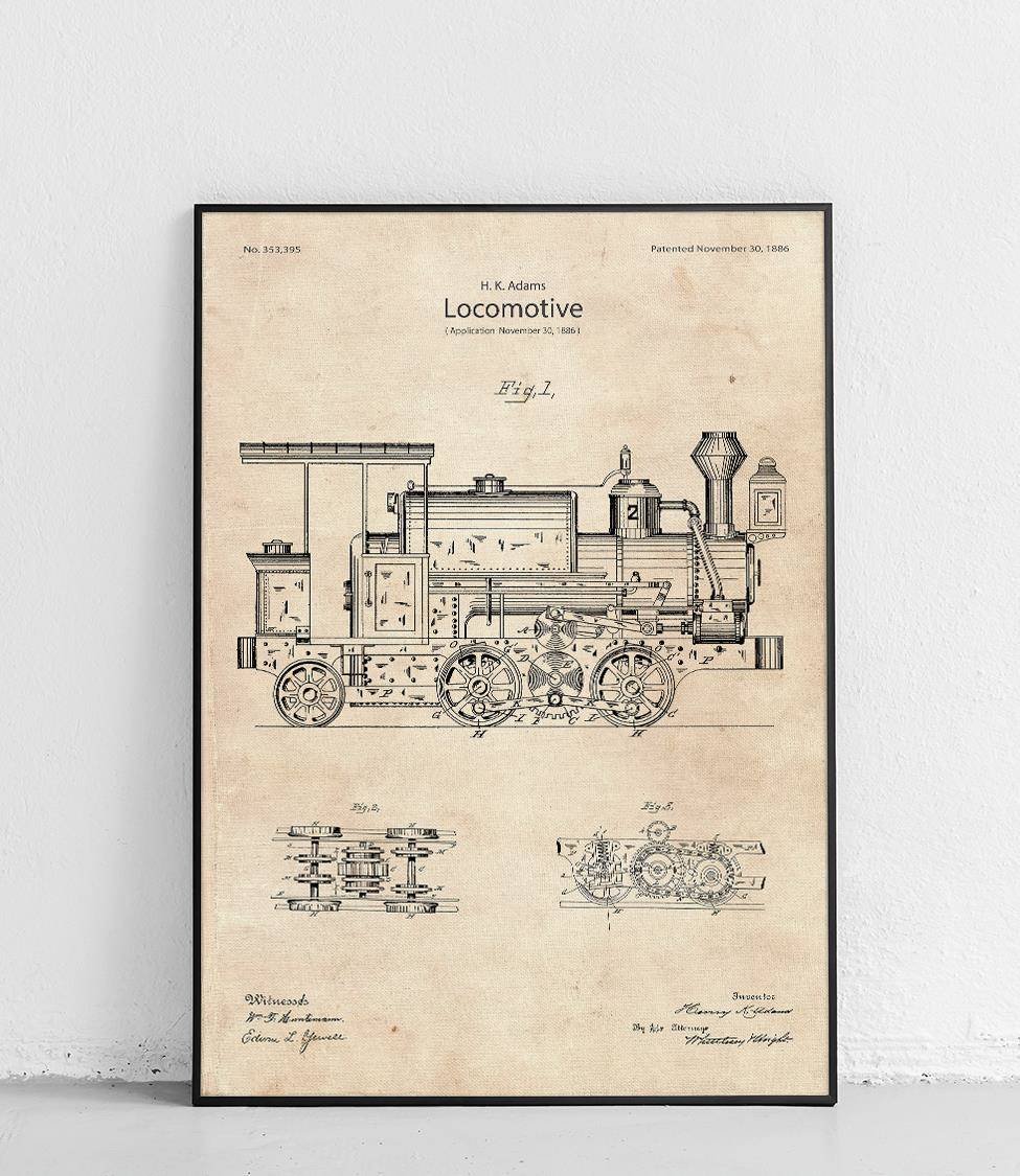 Poster Polytechnic, Lokomotywa 2 - plakat - Poster Polytechnic | Sklep ...