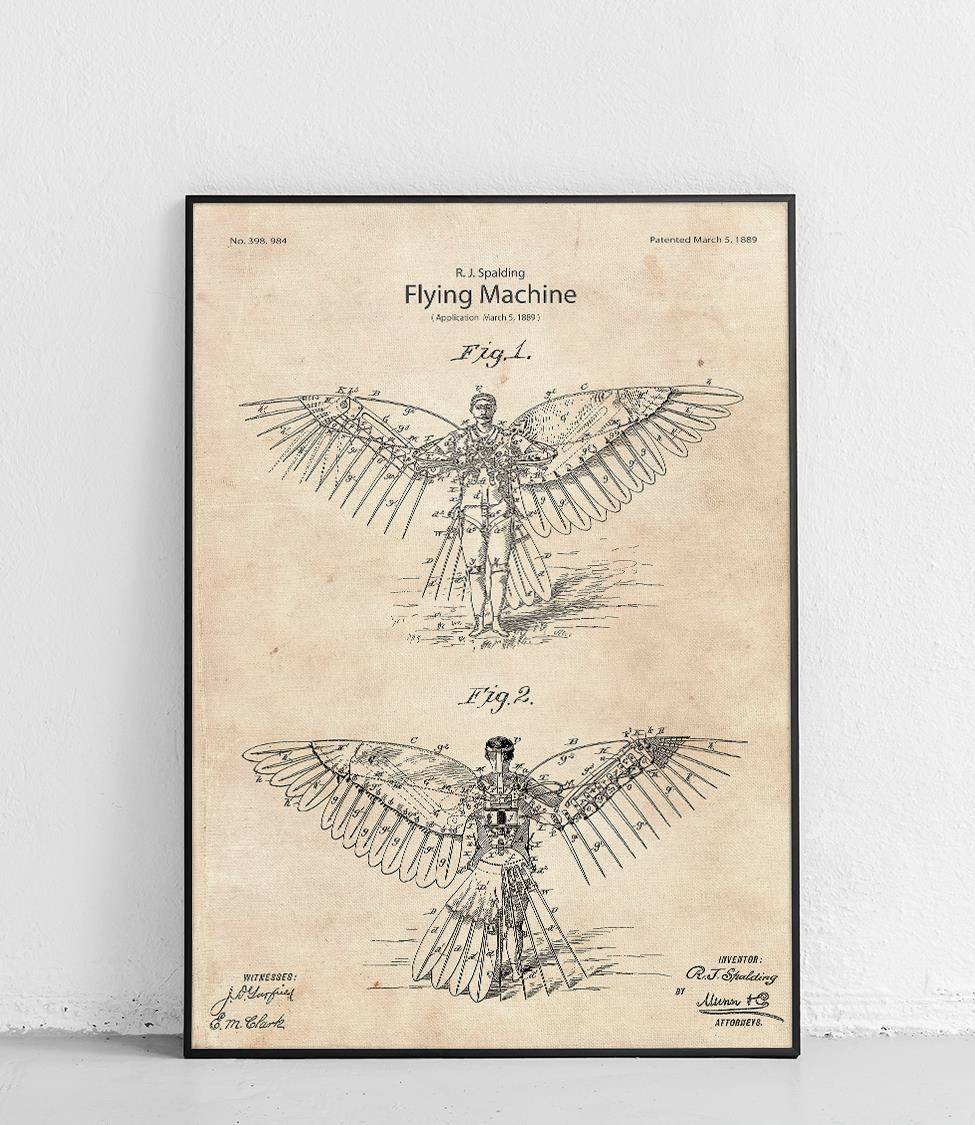 Poster Polytechnic, Maszyna latająca - plakat - Poster Polytechnic ...