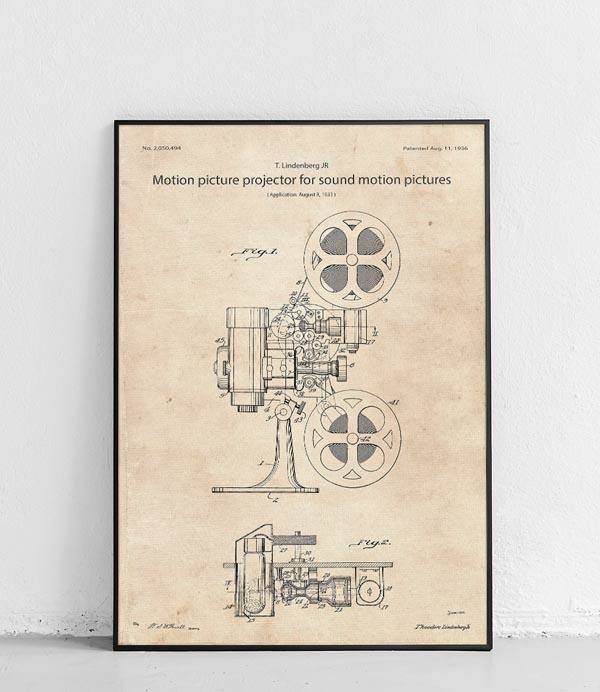 Poster Polytechnic, Projektor filmowy - plakat - Poster Polytechnic ...
