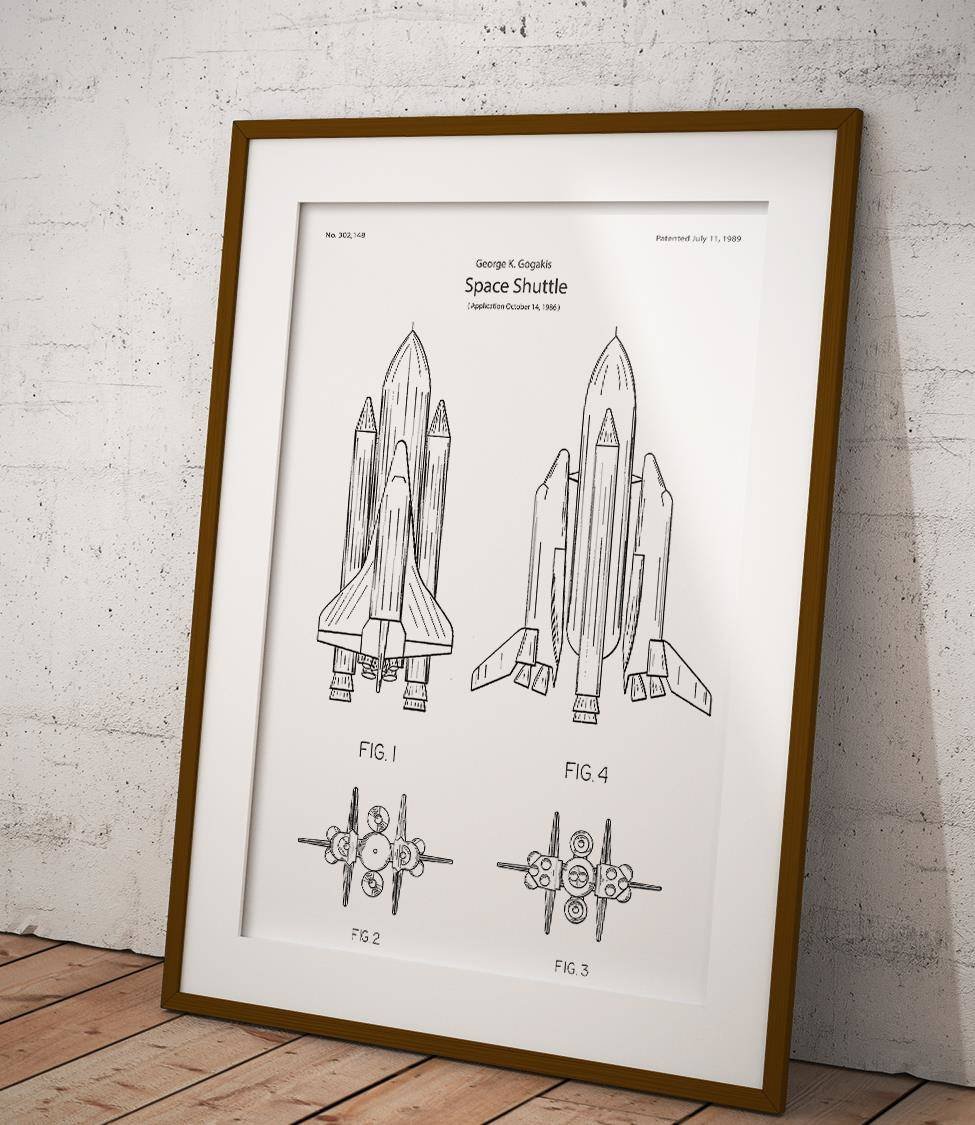 Poster Polytechnic, Rakieta kosmiczna - plakat - Poster Polytechnic | Sklep EMPIK.COM